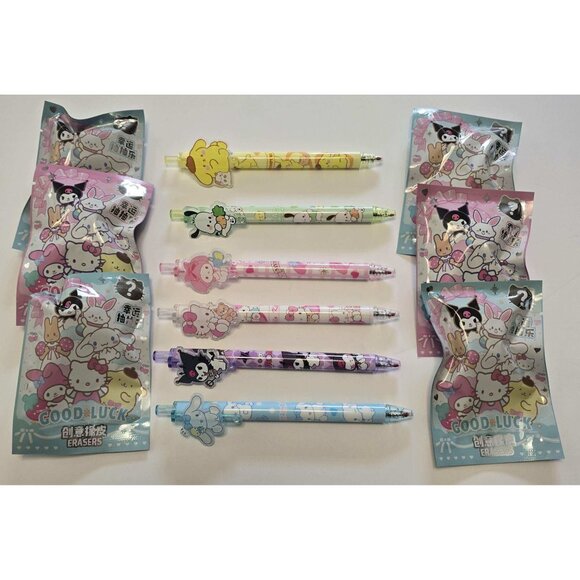 Hello Kitty | Office | Hello Kitty Friends 6 Pens Set With 6 Blind Bag ...